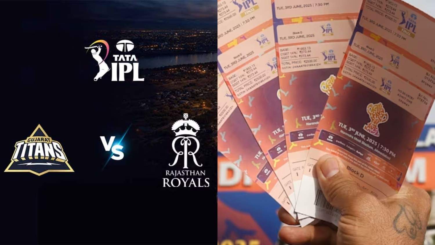 GT vs RR IPL 2026 Match 9 Tickets: Prices & Booking Guide
