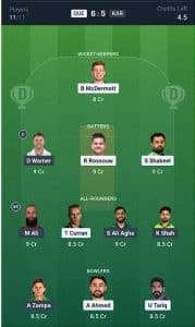 QUE vs KAR Match 2 Dream11 Prediction PSL (27 Mar 2026)