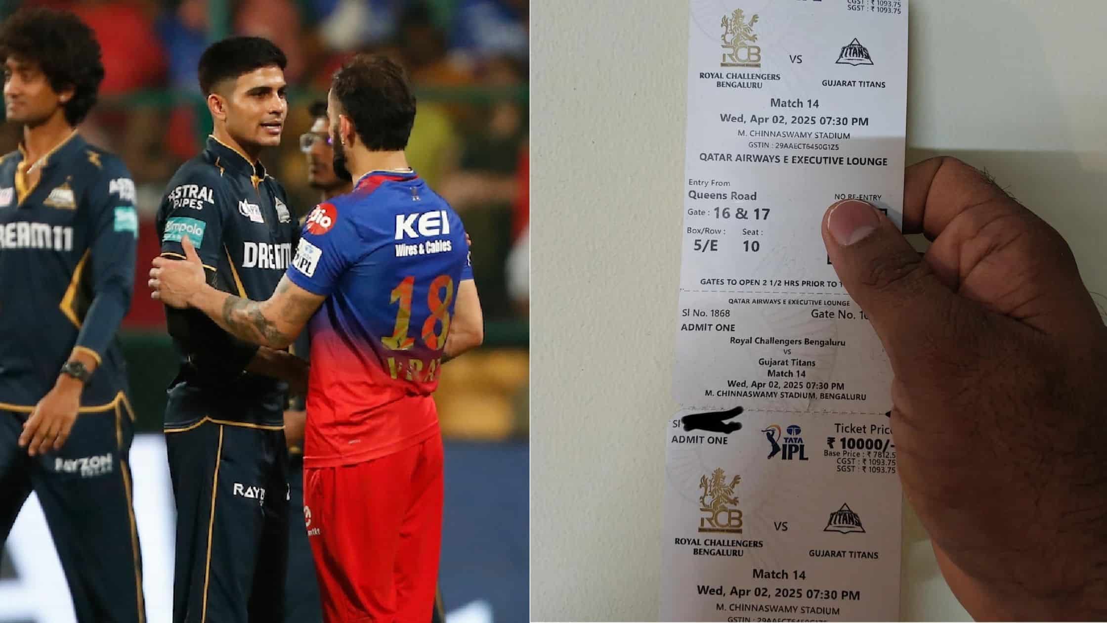 GT vs RCB IPL 2026 Match 42 Tickets: Prices & Booking Details