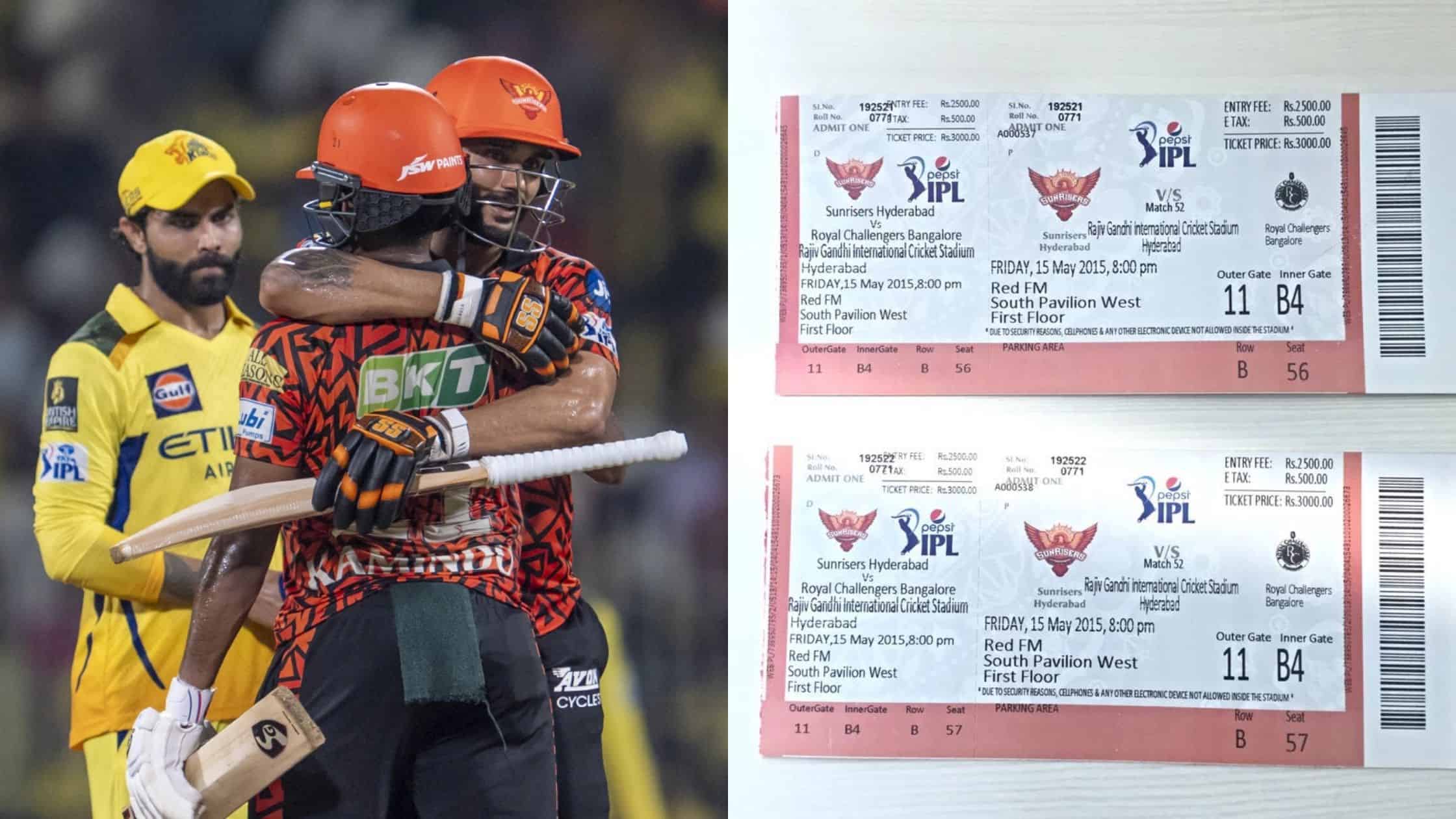 SRH vs CSK IPL 2026 Match 27 Tickets: Availability & Booking Info