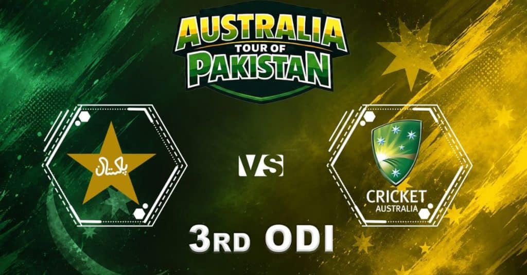 Pakistan vs Australia 3rd ODI Prediction & Odds