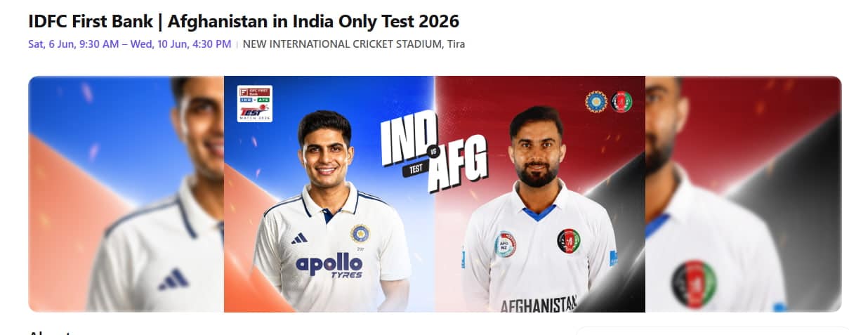 Afghanistan Tour of India 2026 Tickets: Prices & Booking Info